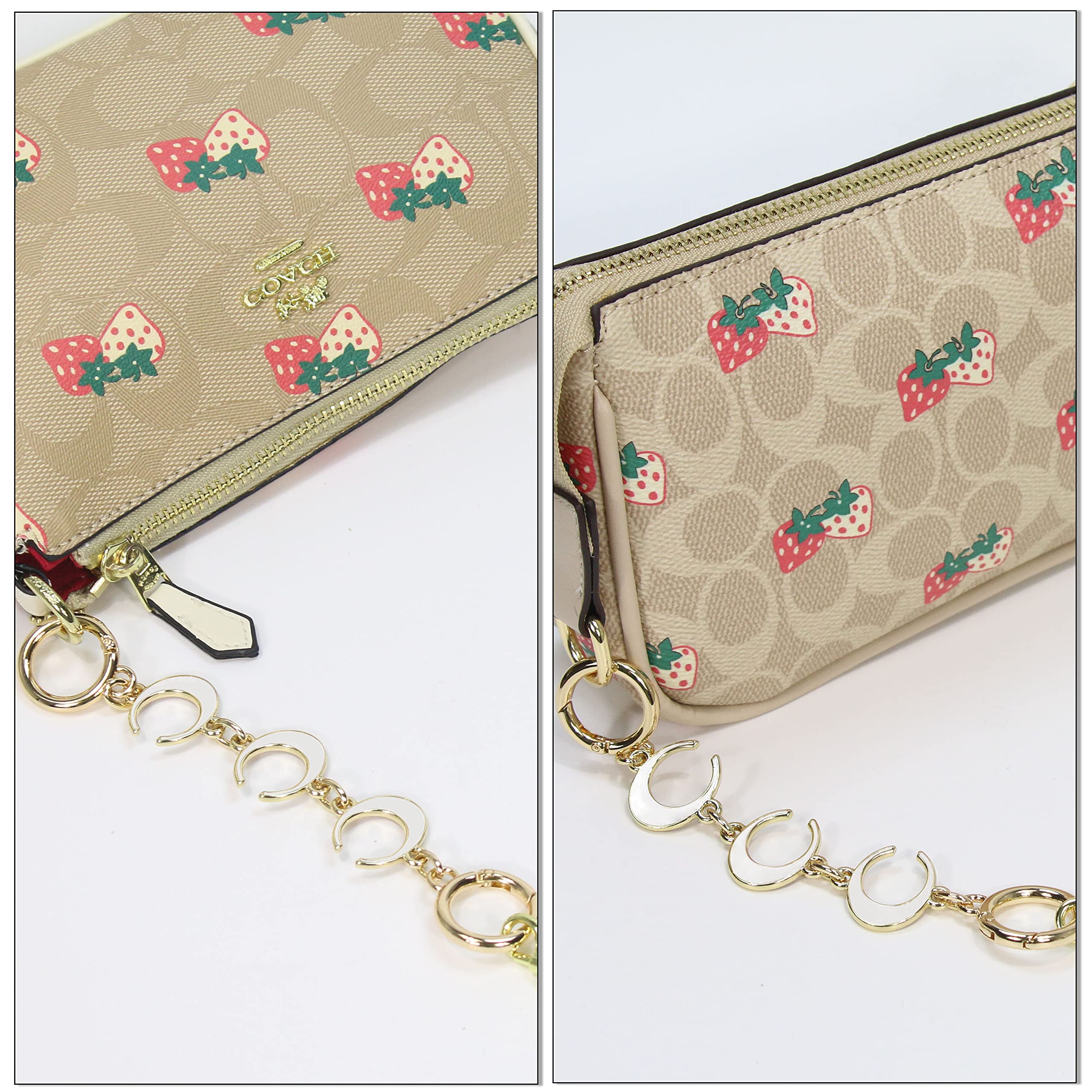 SONGKISSZQ Purse Strap Extender,Bag Extender Chain,Purse Chain Extender for Purse Handbags Shoulder Bag(White Long Round)