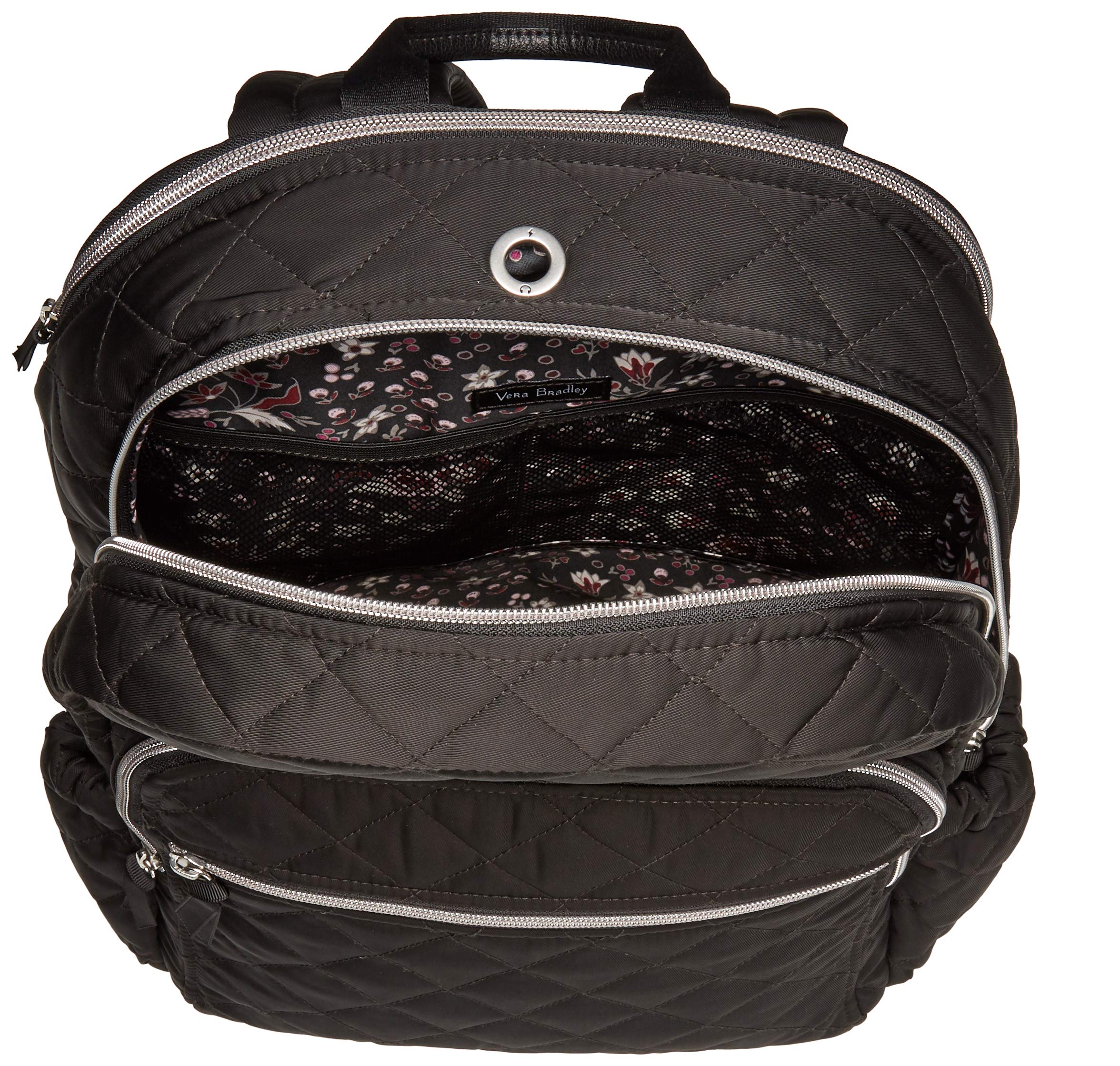 Vera Bradley Womens Performance Twill Campus Backpack Bookbag, Olive Leaf, One Size US