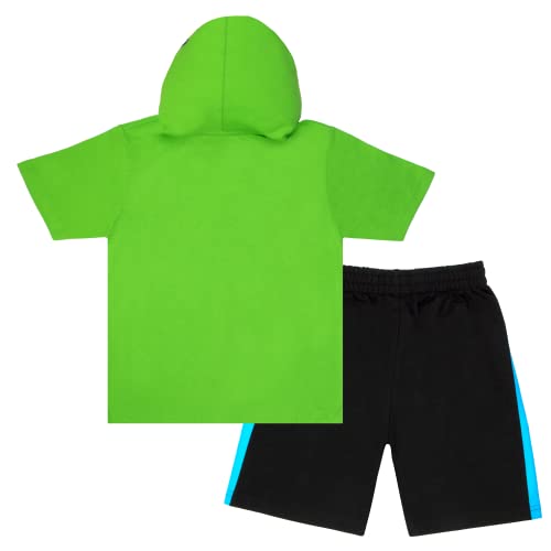 Nickelodeon Teenage Mutant Ninja Turtles Boys Character Costume 2-Piece Set, Short Sleeve Hoodie Tshirt & Shorts 2-Pack Bundle Set for Toddlers (Blue, Size 5/6)