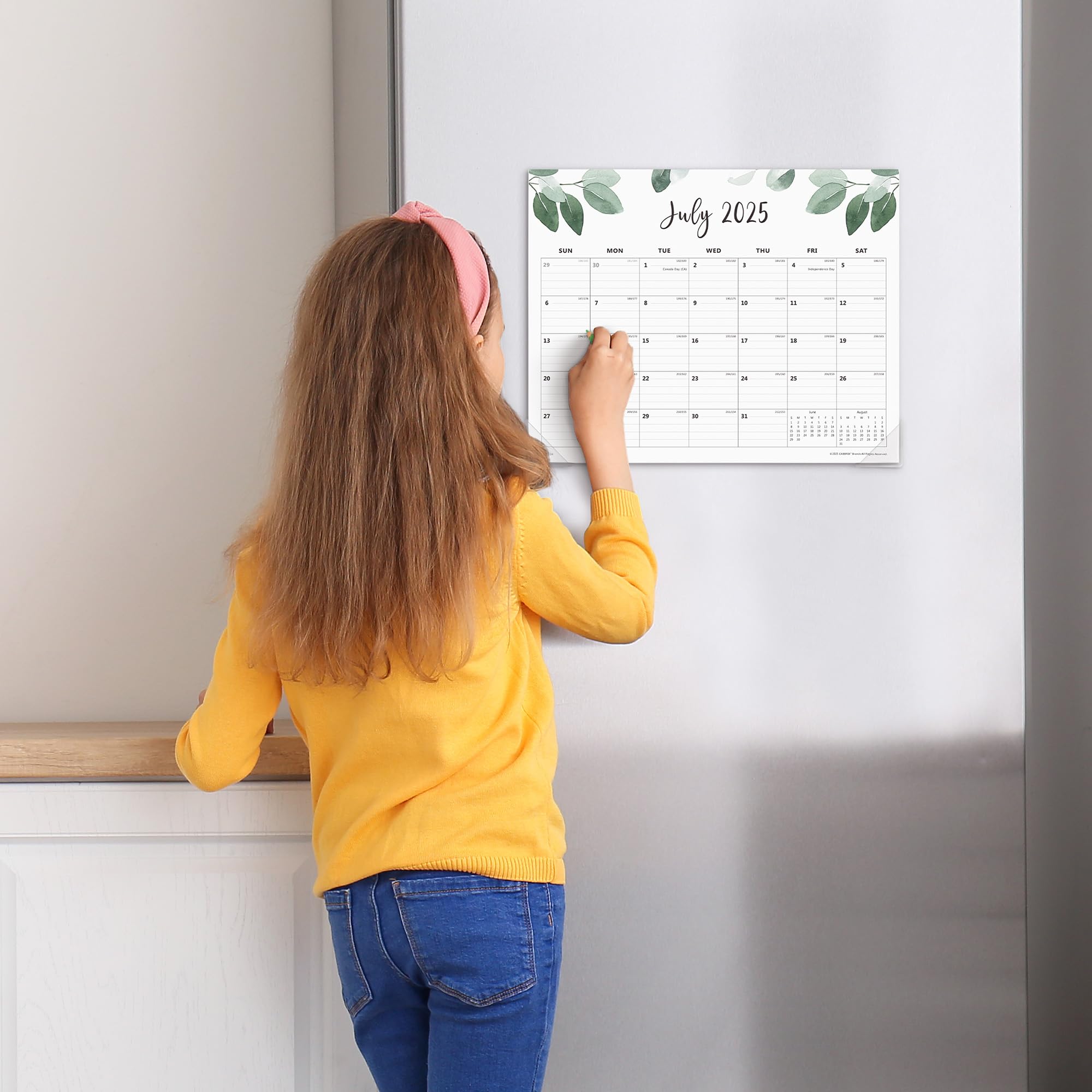 Magnetic Calendar for Fridge, Cabbrix Fridge Calender Runs From Jan 2023 - Jun 2024, Refrigerator Calendar 15 x 12 Inches for Planning and Organizing Your Life