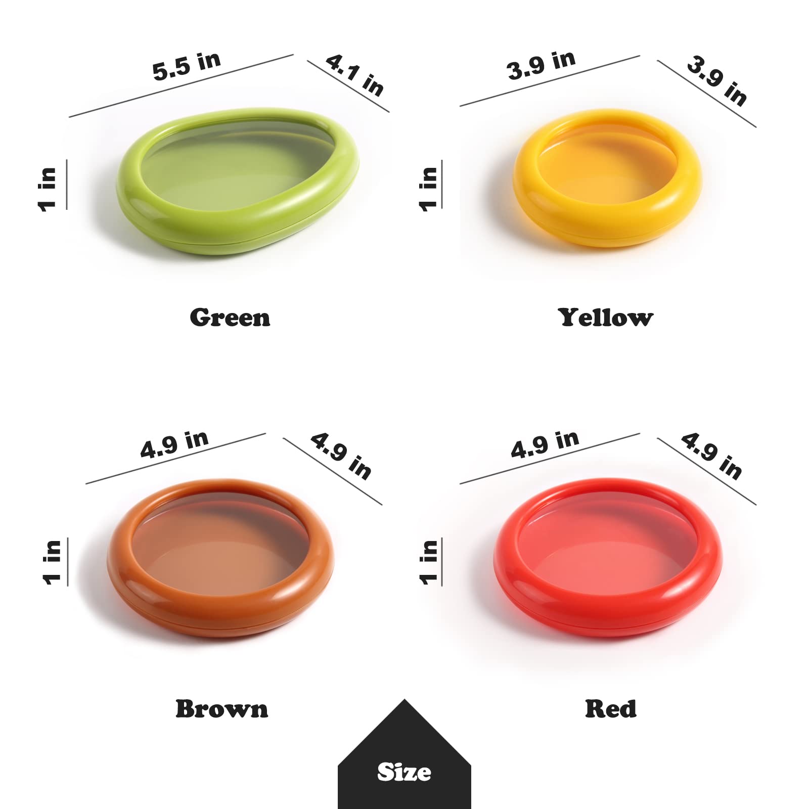 SOOPLEU Avocado Saver Onion Holder Storage Containers for Fridge, Reusable Food Saver-Avocado Storage Container, Tomato, Onion, Lemon Keeper Holder, Refrigerator Vegetable Fruit Crisper (4 PS)