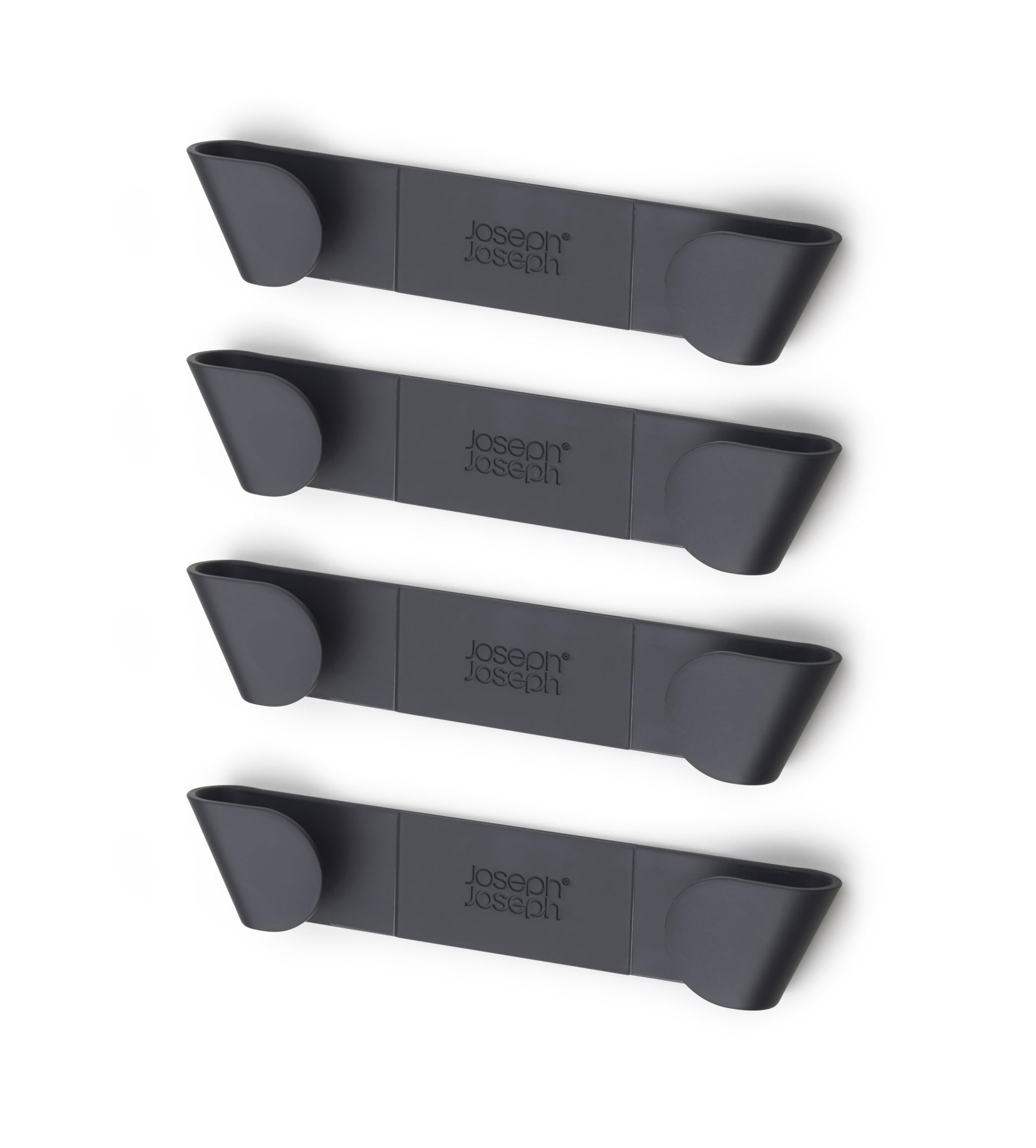 Joseph Joseph - 85149 Joseph Joseph CupboardStore Cabinet Door Pan Lid Organizer, Gray, 4 count (pack of 1)