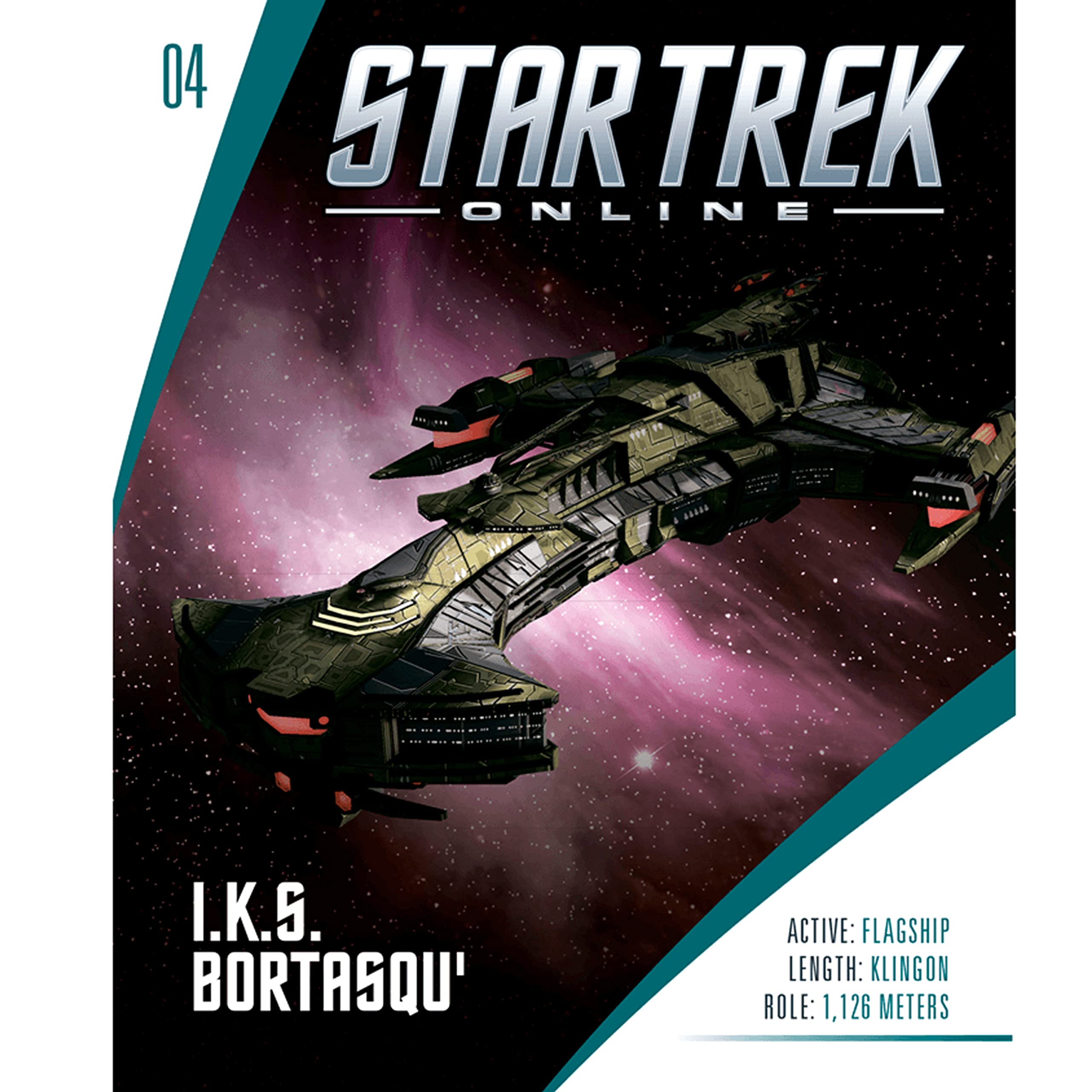 Hero Collector Eaglemoss Bortasqu'-Class Klingon Flagship | Star Trek Online Starship Collection | Model Replica