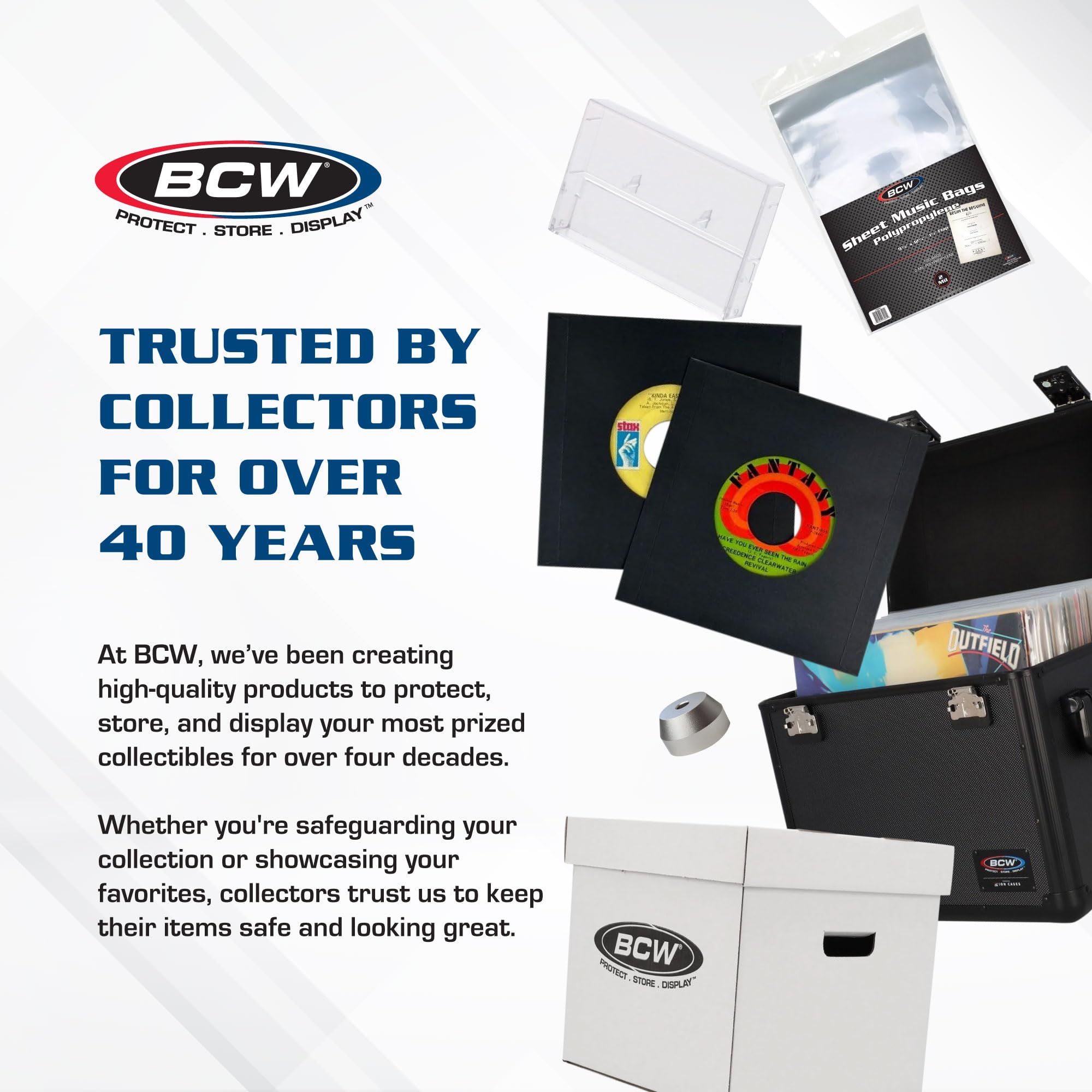 BCW 33 RPM Record Sleeves - 1000 ct