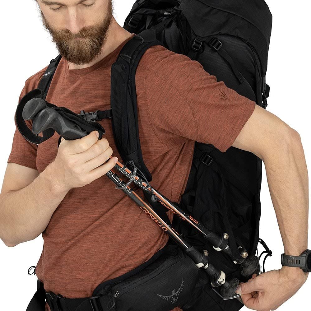 Osprey Talon 44 Men's Hiking Backpack, Stealth Black, Large/X-Large