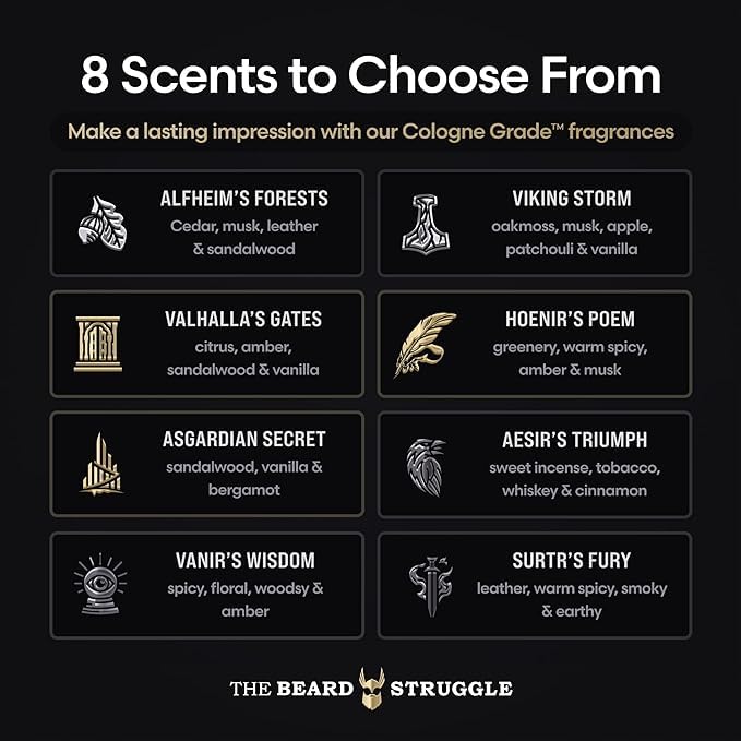 The Beard Struggle - Marksman's Beard Conditioner - Gold Collection, Hoenir's Poem - Nourish, Softens, & Strengthens Beard - Radiance Beard Conditioner for Men (8 Fl oz)