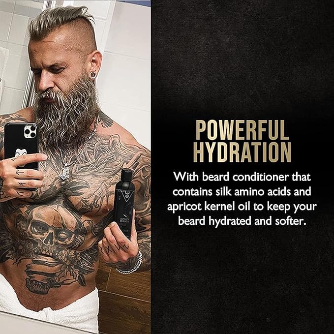 The Beard Struggle - Marksman's Beard Conditioner - Gold Collection, Hoenir's Poem - Nourish, Softens, & Strengthens Beard - Radiance Beard Conditioner for Men (8 Fl oz)