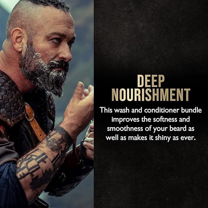 The Beard Struggle - Marksman's Beard Conditioner - Gold Collection, Hoenir's Poem - Nourish, Softens, & Strengthens Beard - Radiance Beard Conditioner for Men (8 Fl oz)