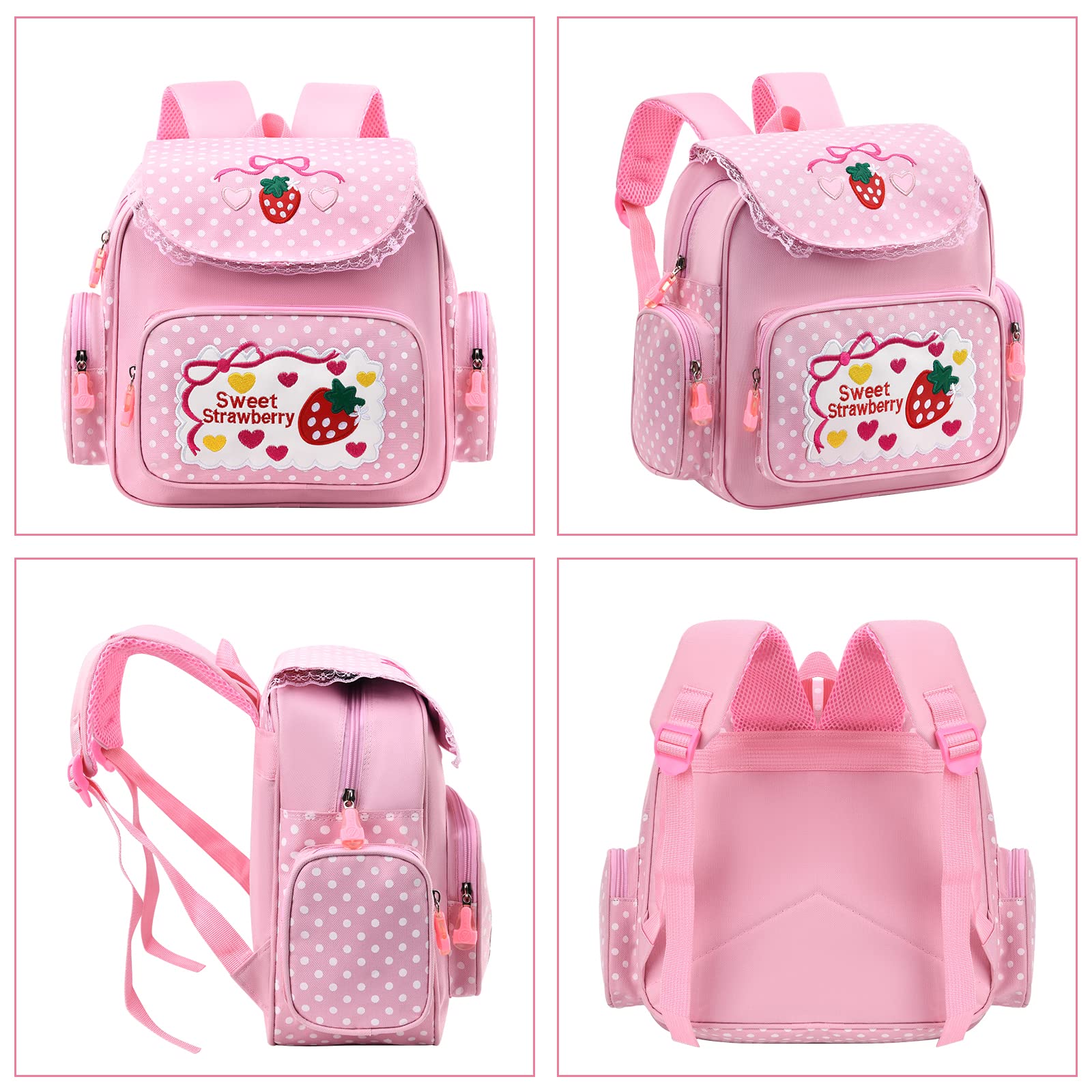 Suerico Girls School Backpack Preschool Kindergarten Backpack Cute Durable Students Bookbag