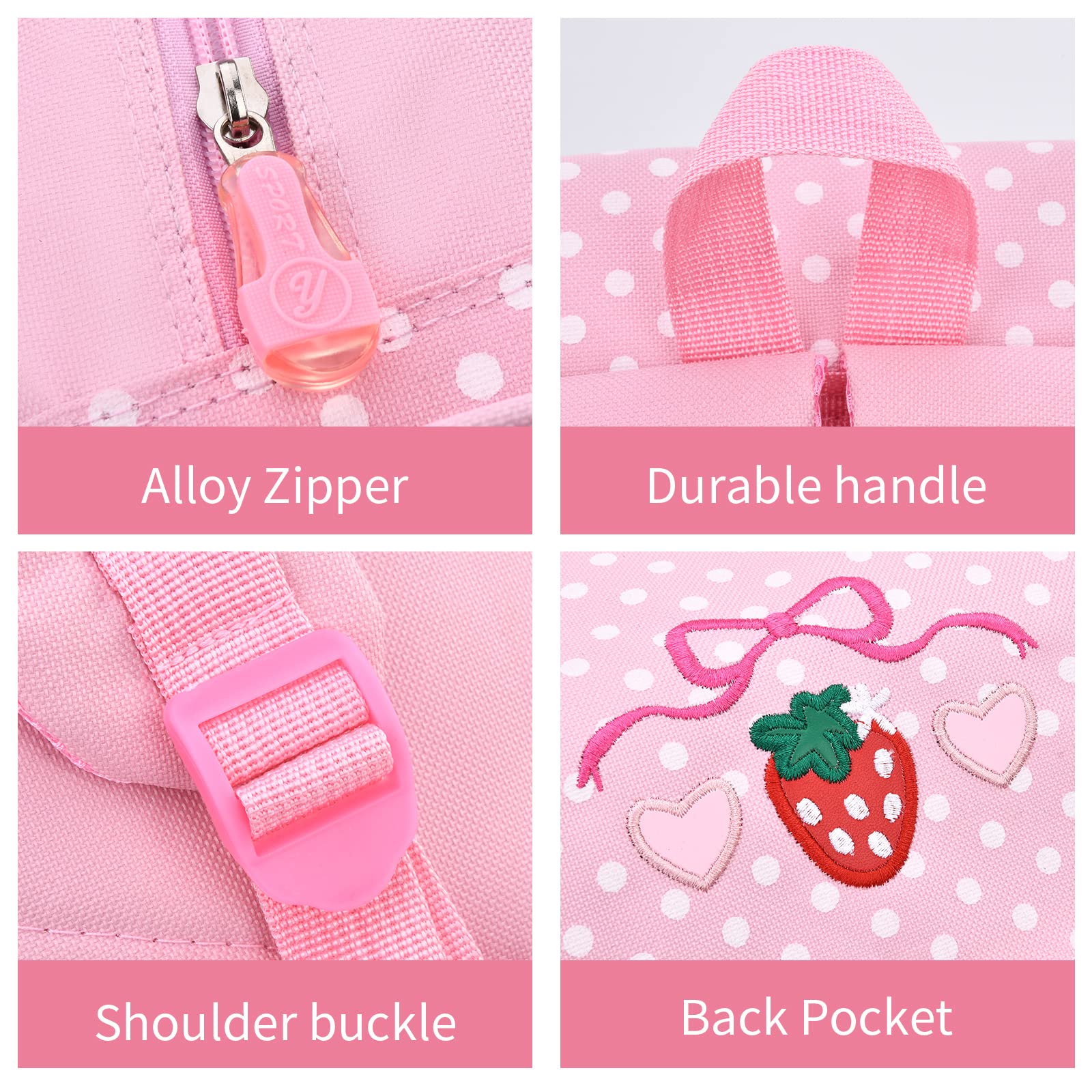 Suerico Girls School Backpack Preschool Kindergarten Backpack Cute Durable Students Bookbag