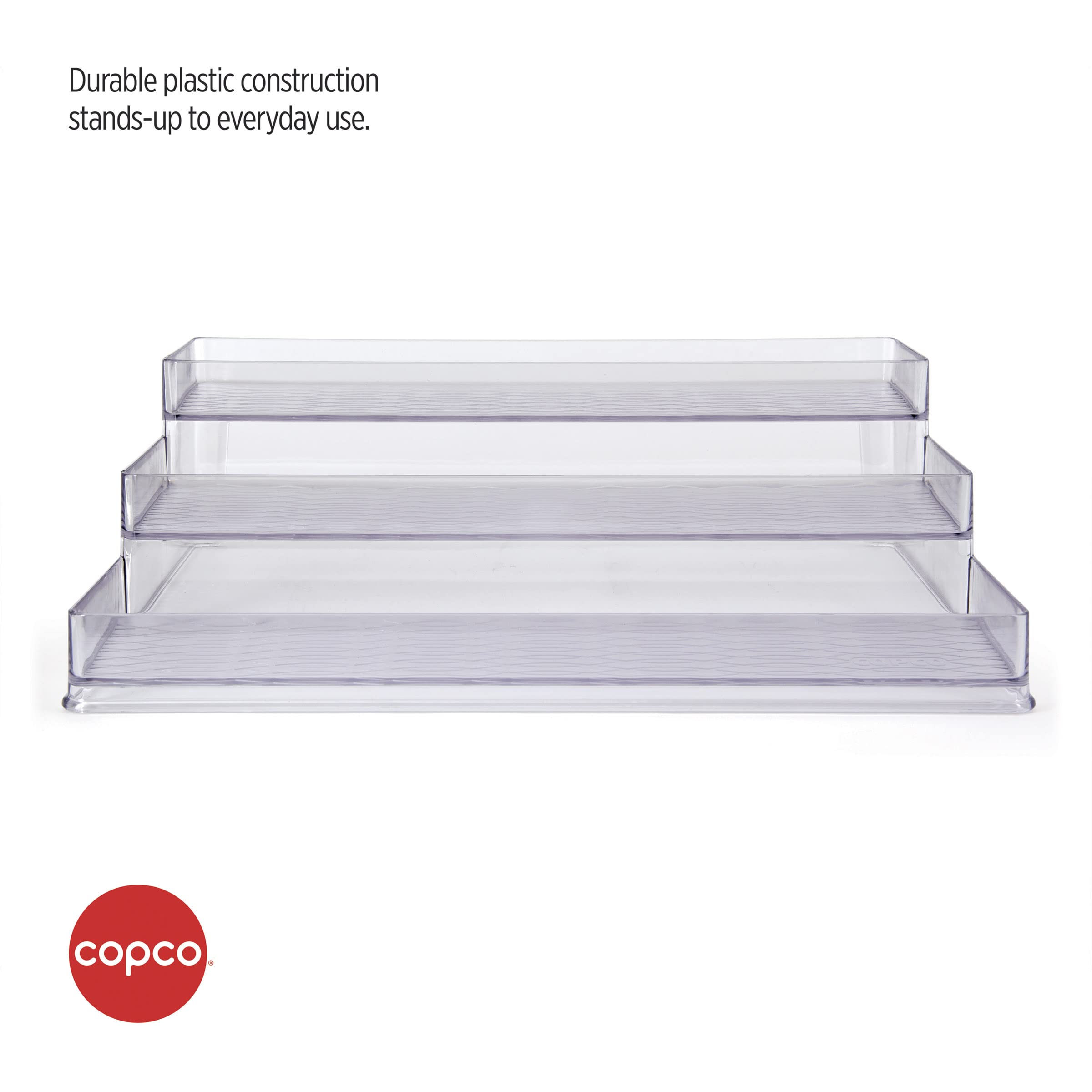 Copco Versatile Cabinet Organizer, 3 Tier, Clear
