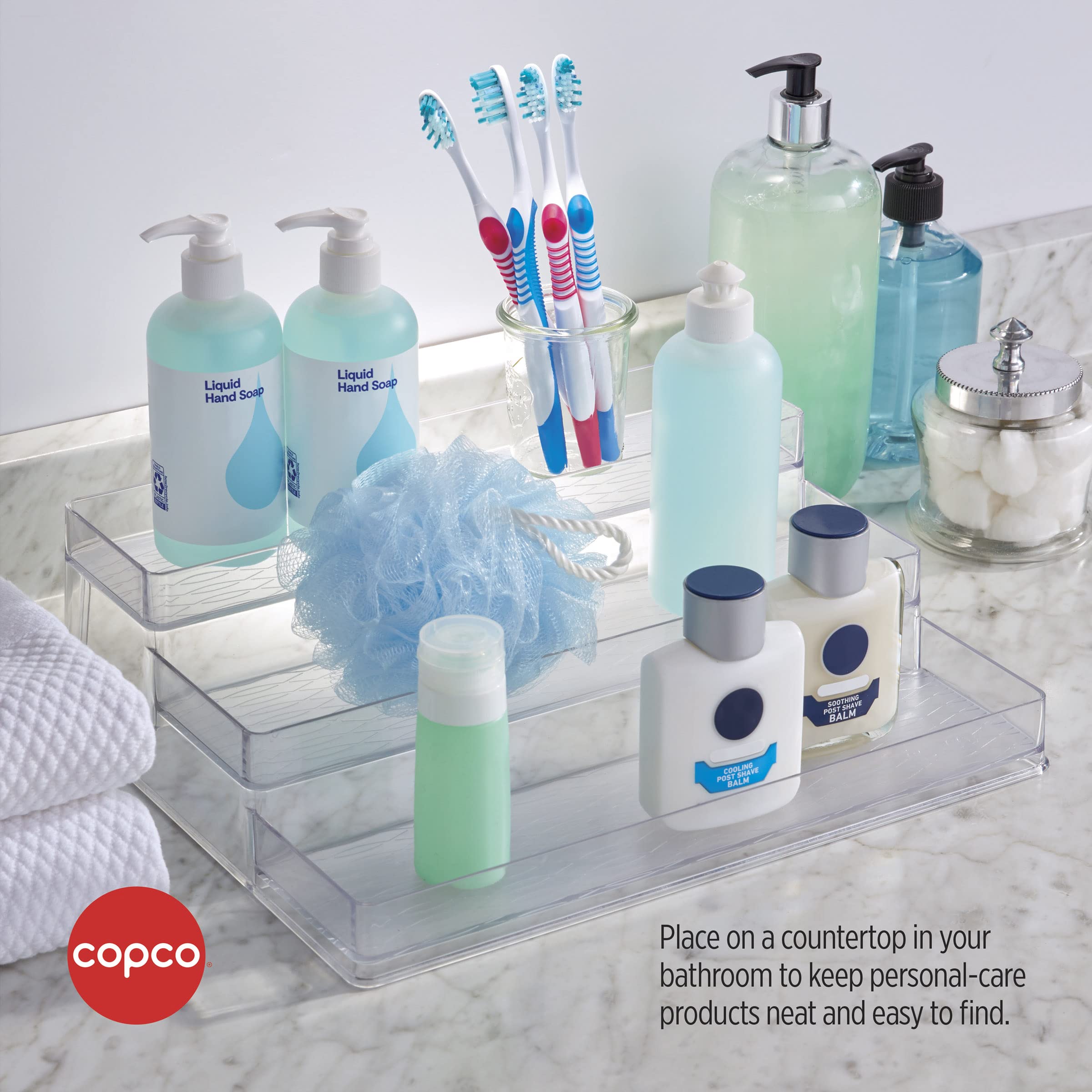 Copco Versatile Cabinet Organizer, 3 Tier, Clear