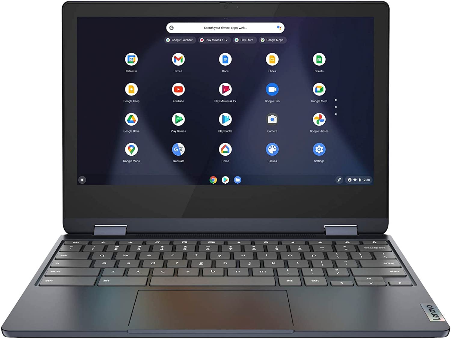 Lenovo 2023 Newest IdeaPad Flex 3 CB 2-in-1 Laptop, 11.6 inch HD Touchscreen, MediaTek MT8183 Processor, Integrated ARM G72 MP3 Graphics, 4GB RAM, 64GB eMMC, Bundle with JAWFOAL
