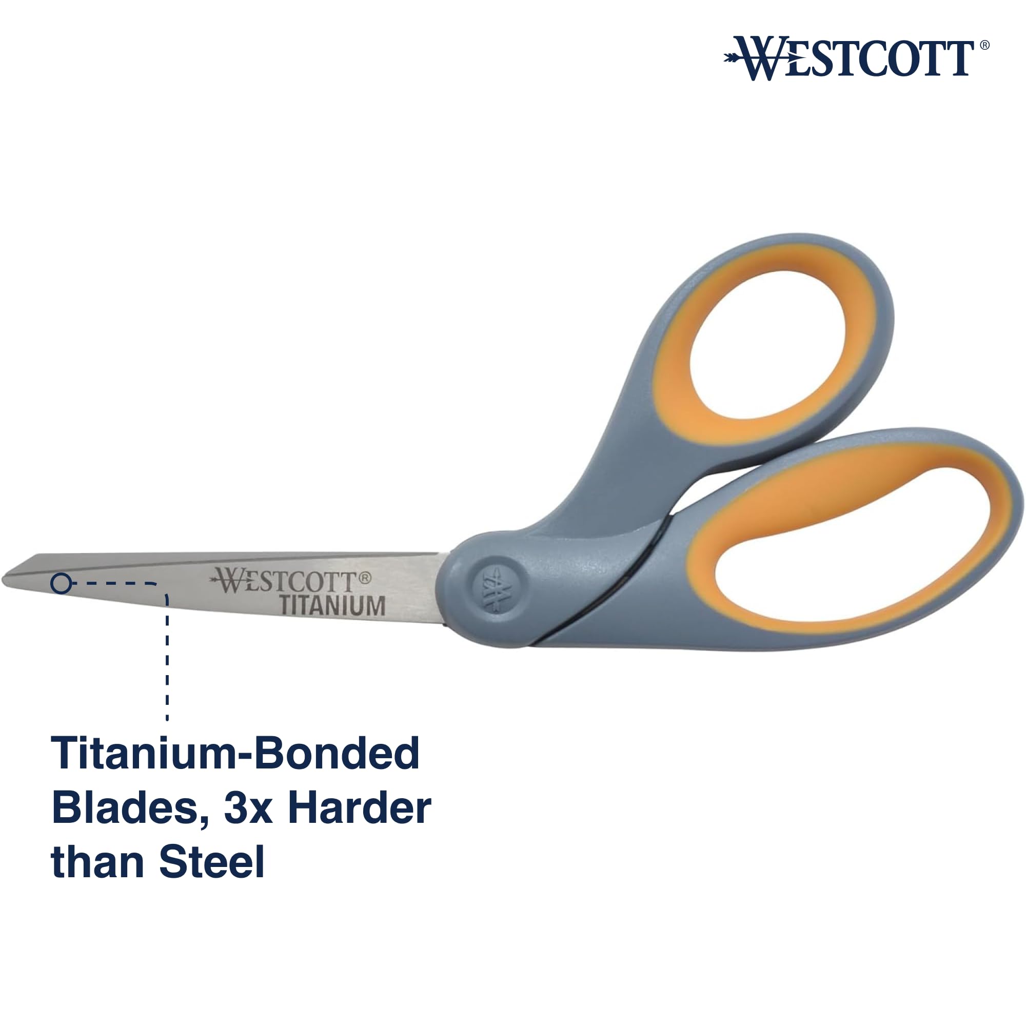 Westcott Titanium Bonded Scissors, 8" Bent