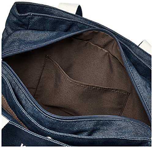 KANGOL(カンゴール) Thick Cotton Canvas 2-Way Shoulder Mother's Bag 3 Room Type L, Navy/Denim
