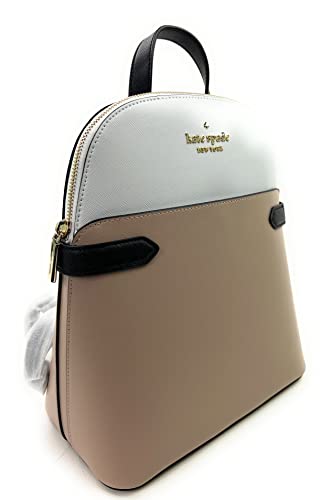 Kate Spade New York Saffiano Leather Dome Backpack (Warm Beige)