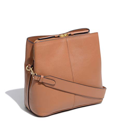 RADLEY London Womens Dukes Place Multi-Compartment Leather Bag, Medium, DARK BUTTER