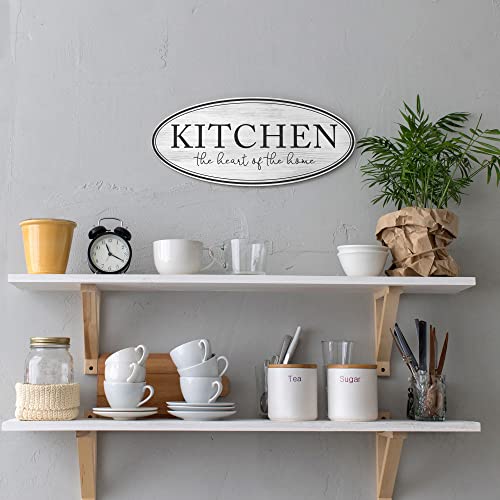 Barnyard Designs Rustic Wooden Kitchen Wall Decor Sign, Country Farmhouse Decoration for Your Home, Kitchen, or Dining Room, 16β x 7β
