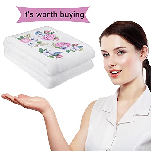 Sublimation Blanket Sublimation Throw Blanket Printed Flannel Blanket Customized Soft Baby Blanket for Lover Friends Heat Press Home Sofa Bedroom, 80 x 120 Cm/ 31.5 x 47.2 Inch (1 Piece)