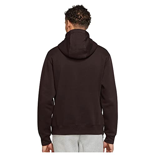 Nike Men's NSW Club Pullover Hoodie Jersey (as1, alpha, l, regular, regular, Brown Basalt, Large)