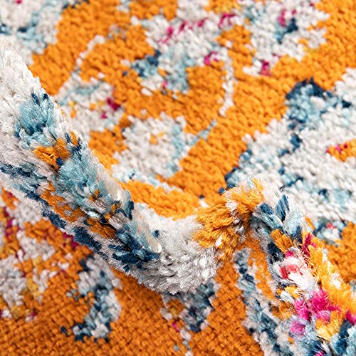 Rugs.com Aurelia Collection Rug β 5' x 8' Oval Orange Medium-Pile Rug Perfect for Living Rooms, Large Dining Rooms, Open Floorplans