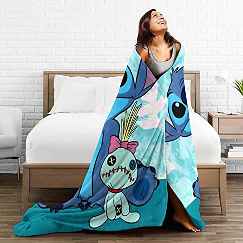 Throw Blanket Ultra-Soft Comfortable Blankets Flannel Fits Couch Sofa Office Suitable for All Season 50"x40"