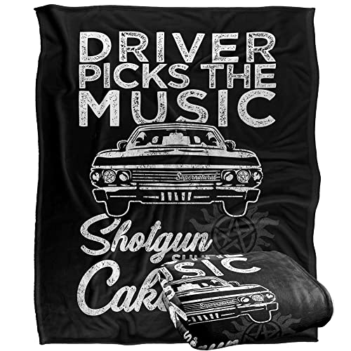 Supernatural Driver Picks Music Officially Licensed Silky Touch Super Soft Throw Blanket 50" x 60"