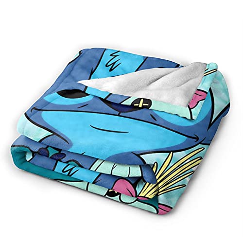 Throw Blanket Ultra-Soft Comfortable Blankets Flannel Fits Couch Sofa Office Suitable for All Season 50"x40"