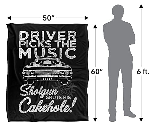 Supernatural Driver Picks Music Officially Licensed Silky Touch Super Soft Throw Blanket 50" x 60"