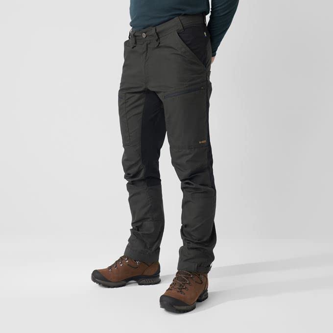 Fjällräven Abisko Lite Trekking Trousers Dark Grey/Black 56 (US Mens 38-39) R