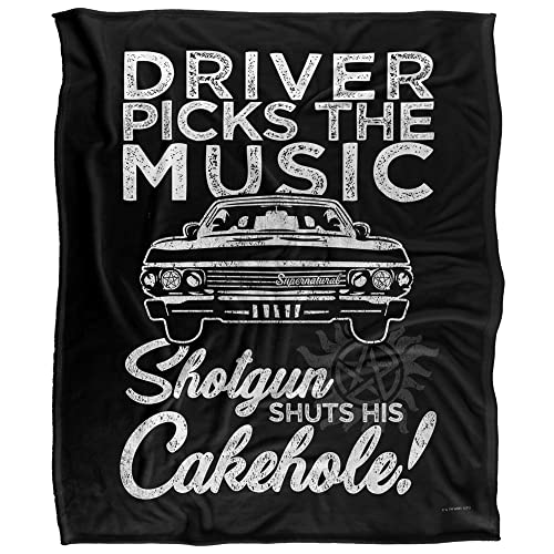 Supernatural Driver Picks Music Officially Licensed Silky Touch Super Soft Throw Blanket 50" x 60"