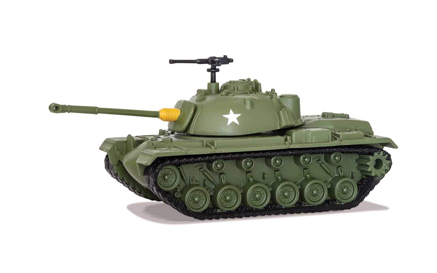 Corgi Diecast World of Tanks M48 Patton Tank with in Game Codes Military Fit The Box Scale Model WT91201, Dark Army Green