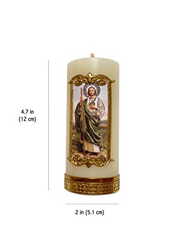 Small San Judas Tadeo Candle Jude The Apostle Money Problems Prayer Cirio Vela de San Juditas