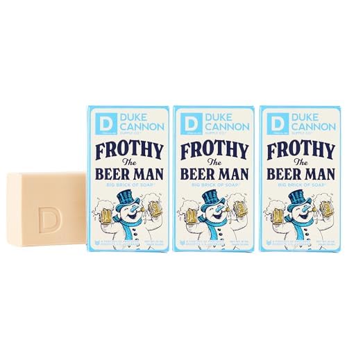 Duke Cannon Supply Co. Six Big Ass Bricks of Holiday Soap Bars Bundle for Men (Mall Santa's Cough Syrup, Rudolph's Night Cap, Lump of Coal, Frothy, Cut Pine, All Brandy Eggnog) 10 oz (Variety 6 Pack)