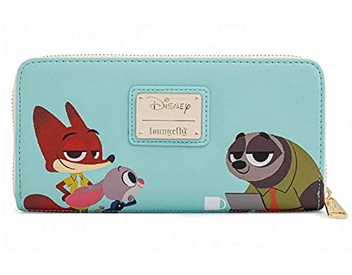 Loungefly Disney Zootopia Chibi Group Zip Around Wallet