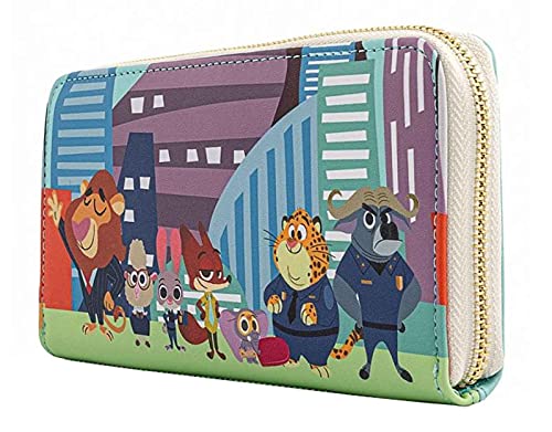 Loungefly Disney Zootopia Chibi Group Zip Around Wallet