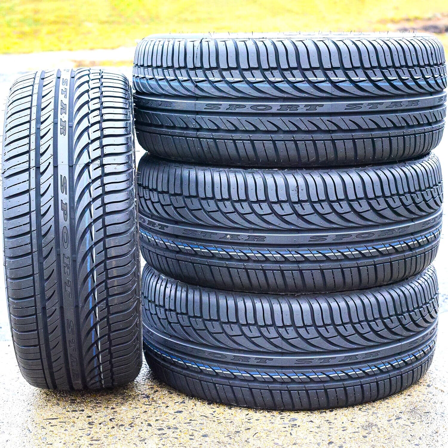 Set of 4 (FOUR) Fullway HP108 All-Season Truck/SUV High Performance Radial Tires-235/55R17 235/55ZR17 235/55/17 235/55-17 103W Load Range XL 4-Ply BSW Black Side Wall UTQG 380AA
