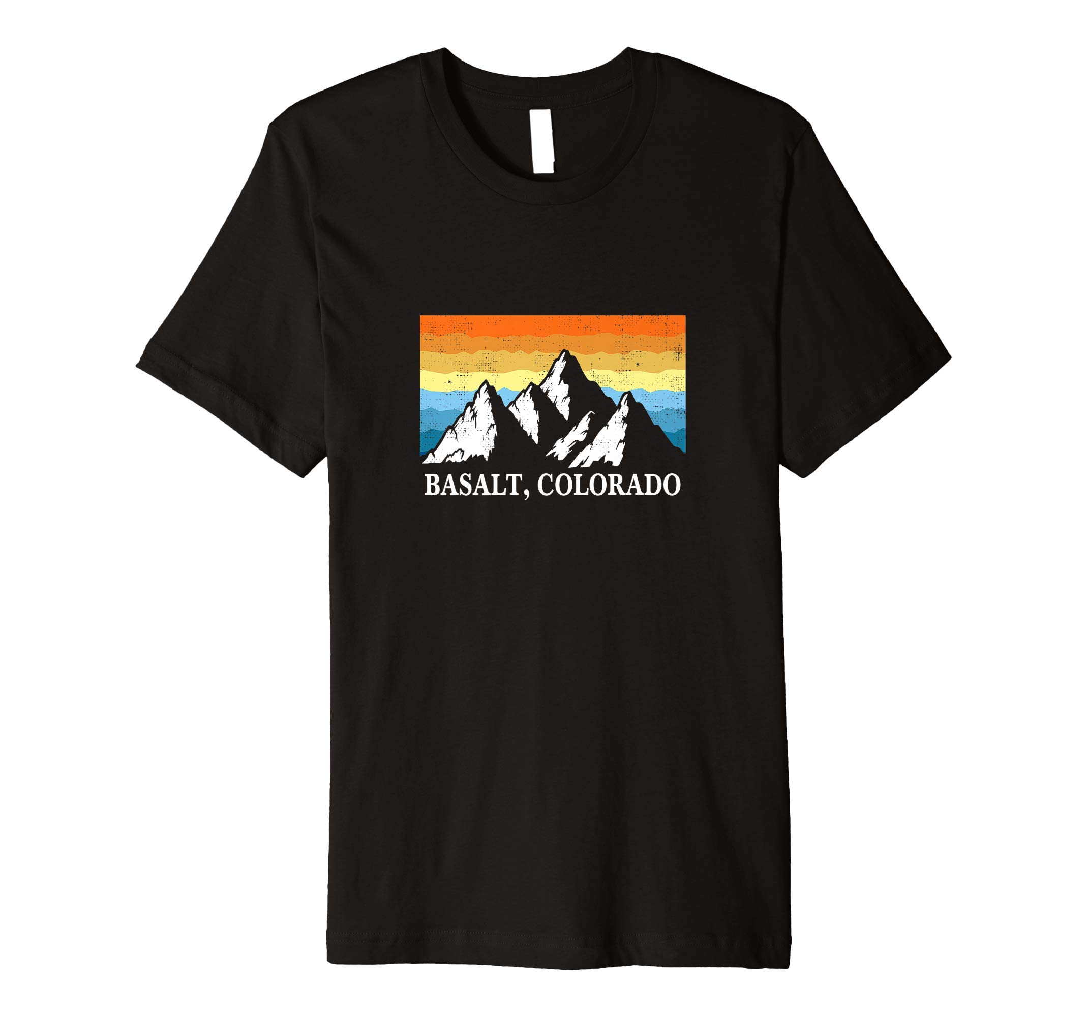 Vintage Basalt, Colorado Mountain Hiking Souvenir Print Premium T-Shirt