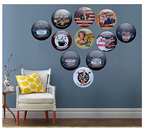 Retro Collection Metal Tin sign Round-Houston Astros-Wall decoration 30cm diameter poster home bar restaurant garage cafe art metal sign gift