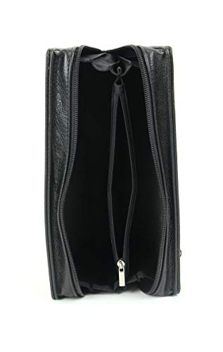 Black Vinyl Beauty and the Beast Book Handbag Novelty Clutch Purse Crossbody Bag