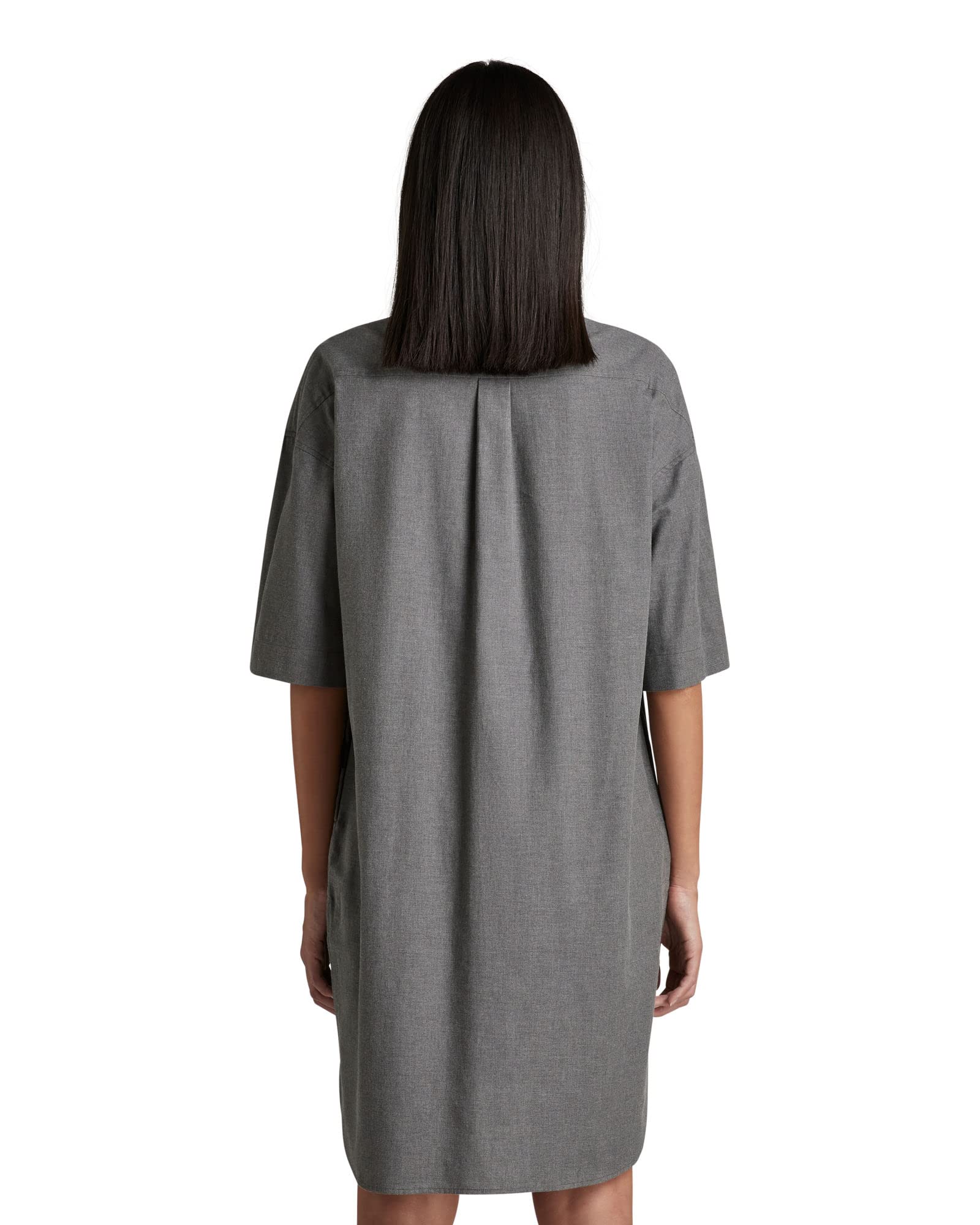 G-STAR Pocketony Short Sleeve Shirt Dress, Basalt Heather, Large