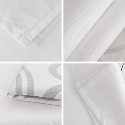 ZOE GARDEN Square Tablecloth Waterproof & Stainproof Tablecloths, Zen Basalt Stone Orchid Flower and Washable Polyester Table Cloth Wrinkle-Free Fabric Table Cover for Dining/Party/Wedding