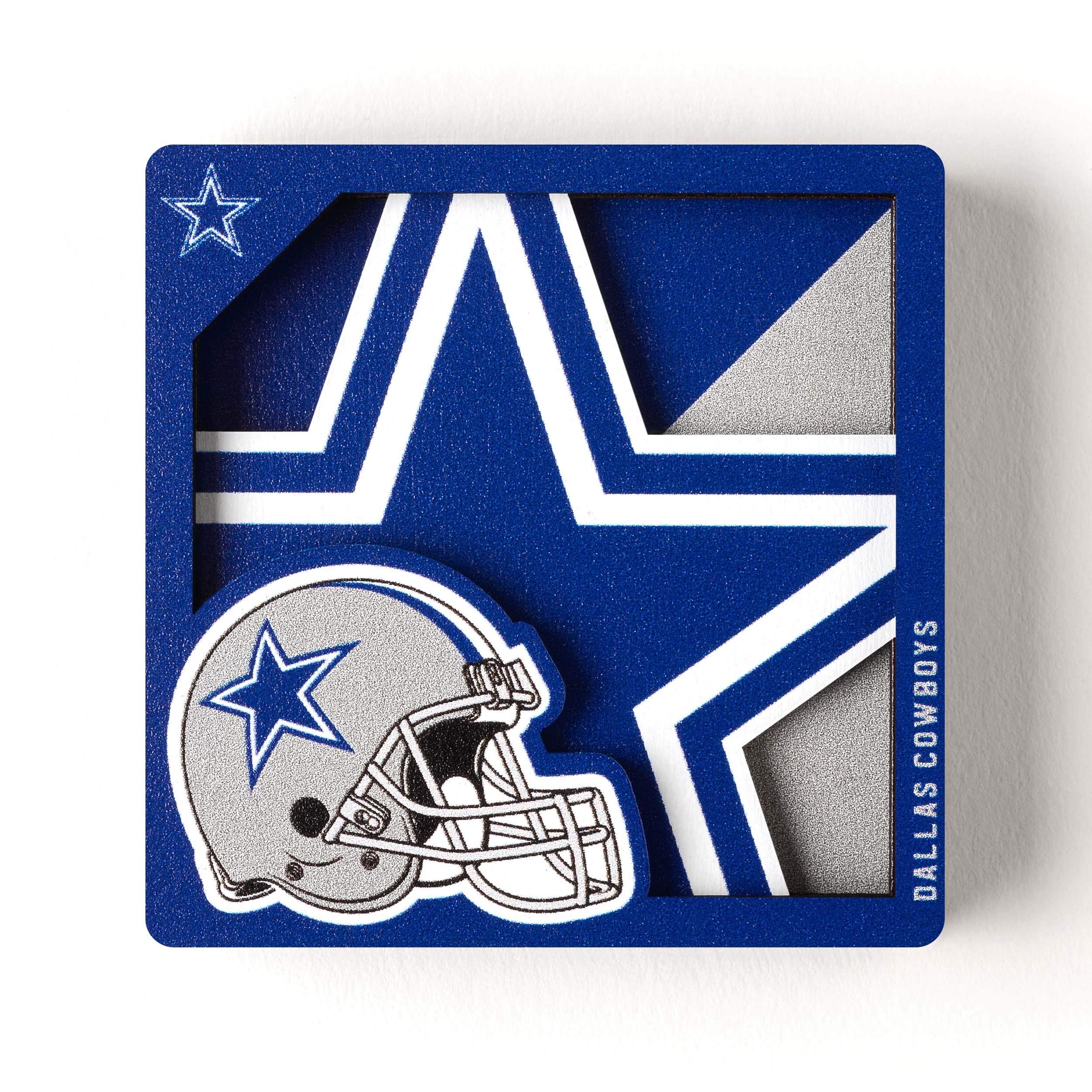 YouTheFan NFL Dallas Cowboys 3D Logo Series Magnets