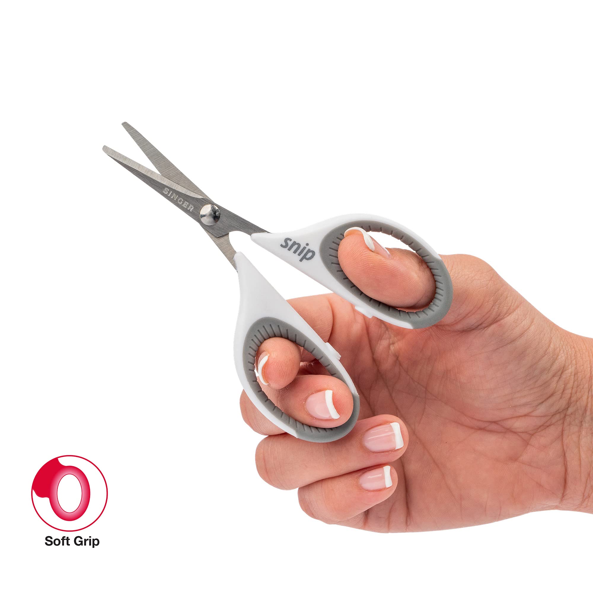 SINGER 4" Mini Detail Craft Scissors with Comfort Grip