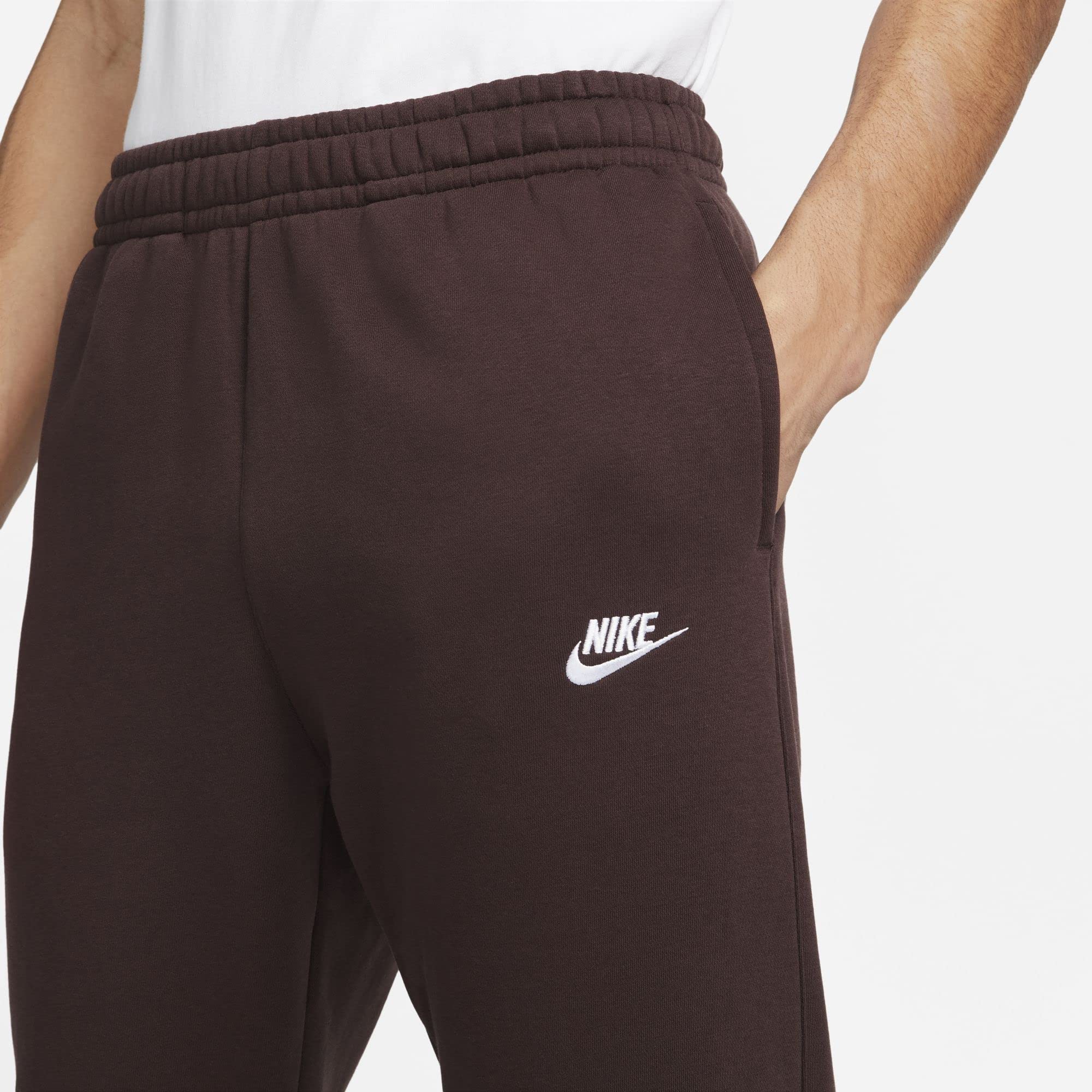 Nike Men's NSW Club Jogger Jersey (as1, alpha, l, regular, regular, Standard, Brown Basalt/White)