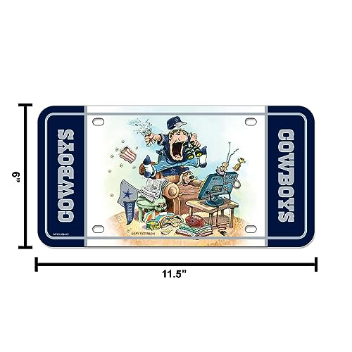 Rico Industries NFL Football Dallas Cowboys Gary Patterson The Fan Metal Tag, 12" x 6"