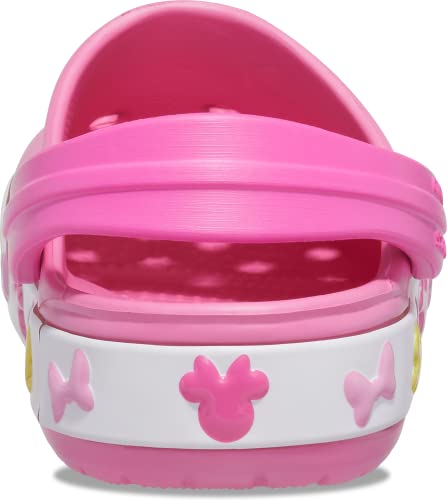 Crocs Kids' Mickey Mouse Light Up Clog | Disney Light Up Shoes, Pink Lemonade/White, 9 Toddler