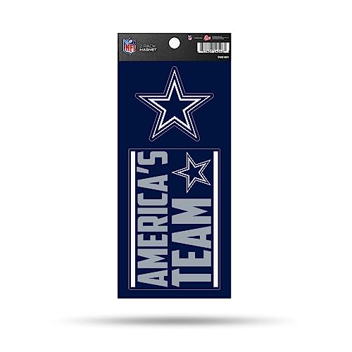 Rico Industries NFL Football Dallas Cowboys 2-Pack Magnets - Home Décor - Refrigerator, Office, Kitchen