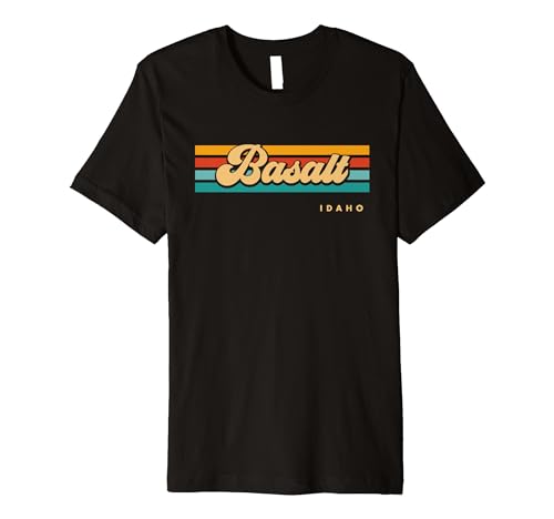 Vintage Sunset Stripes Basalt, Idaho Premium T-Shirt