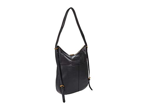 HOBO Merrin Tote Bag For Women - Genuine Leather Construction With Top Zipper Closure, Functional and Durable Stylish Bag Black One Size One Size